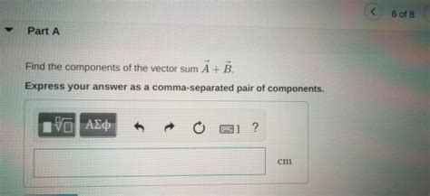 Solved Problem Constants Vector A Has Components A Chegg