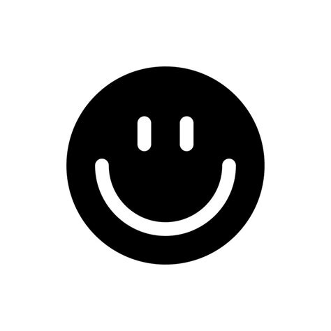 Smiling Face Black Glyph Ui Icon Feelings Expression Positive Mood User Interface Design
