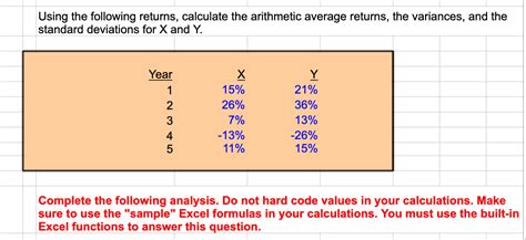 Solved Please Answer In Excel Form With Exact Cell Formulas