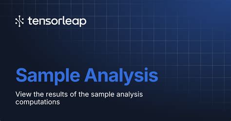 Sample Analysis Tensorleap Docs