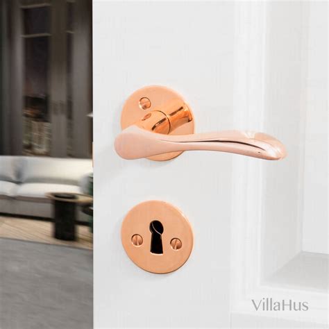 Door Handle Interior Copper Model Bellevue Copper Door Handles