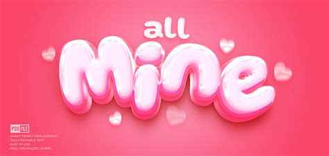 NEW CUTETPINK Fun Style Text Effect Etsy