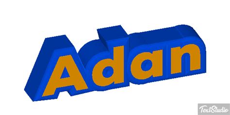 Adan Prénom Designs De Logo En  Animé