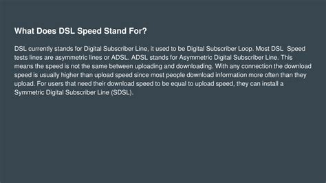 Ppt Dsl Speed Test Powerpoint Presentation Free Download Id11634852