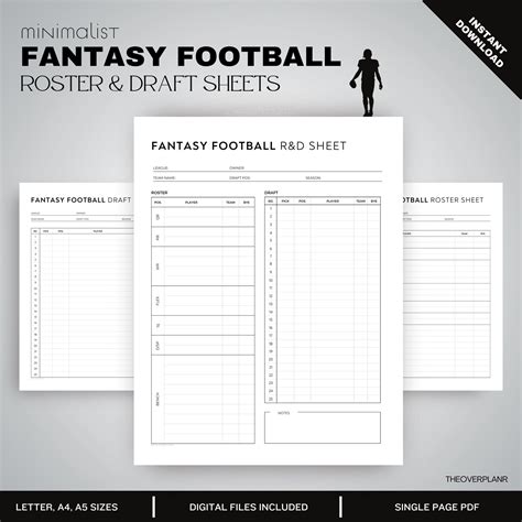 Free Printable Fantasy Football Draft Sheet Mit Printable