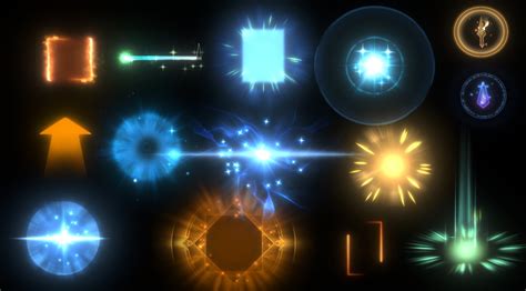 Unity Game VFX UI Glow Collection By Eric Wang Unity VFX Artist