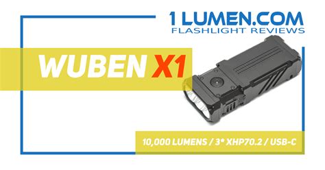 Wuben X 1 Review Edc With 221700 Battery Pack And 10000 Lumens