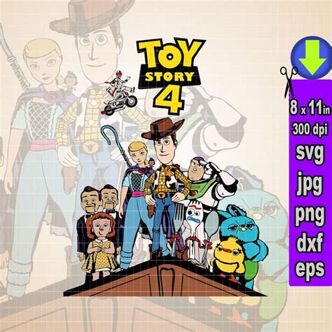 Disney Pixar Svg Toy Story 4 Svg Toy Story Birthday Svg Toy Etsy