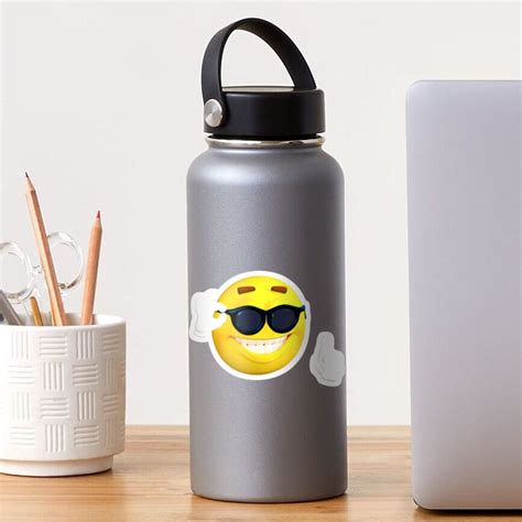 Cool Sunglasses Emoji Sticker By Absolutemadlad Redbubble