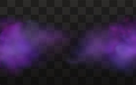 Realistic Scary Mystical Fog In Night Halloween Purple Poisonous Gas