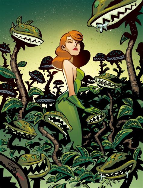 E Charretier Poison Ivy Dc Comics Highres Tagme 1girl Drooling