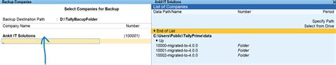 Backup A Company Data In Tallyprime Tally Prime Course