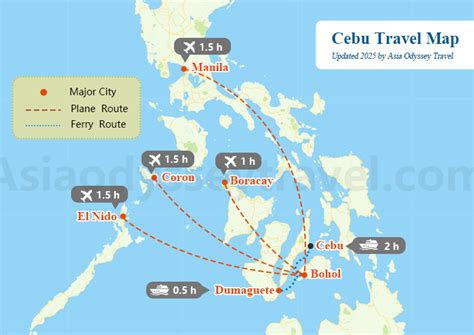 Cebu Island Map Tourist Map Of Cebu Philippines