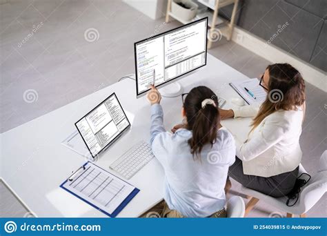 Programmer Woman Wearing Hijab Working Stock Image Image Of Lady
