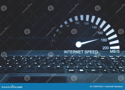 Internet Speed Measurement Internet And Technology Concept Stock Photo Image Of Maximum