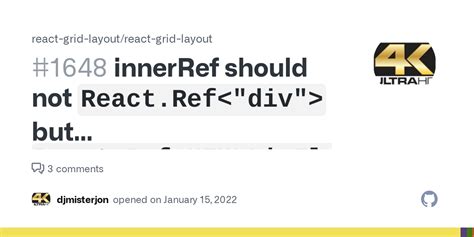 InnerRef Should Not React Ref But React Ref Issue React Grid Layout React Grid