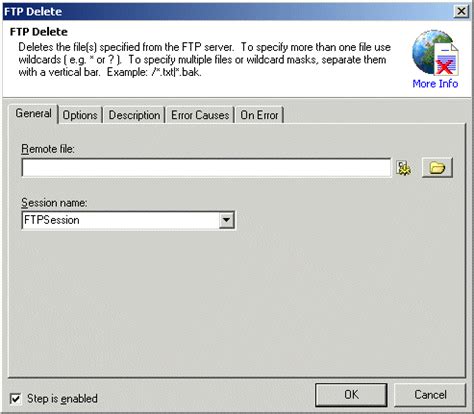 FTP Delete Action