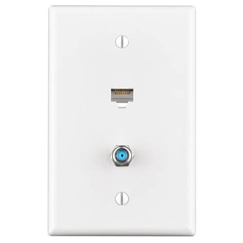 Leviton Phone Jack Midsize Wallplate The Home Depot Canada