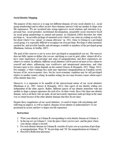 Social Identity Mapping Pdf