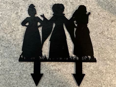 Hocus Pocus Shadow Garden Stake Etsy