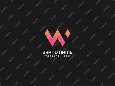 Premium Vector A Letter W Logo With A Black Background