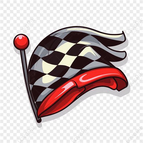 빨간색과 검은색 공이 있는 체크 무늬 깃발 클립 아트 벡터상표 Png 일러스트 무료 다운로드 Lovepik