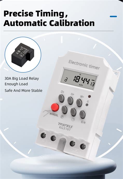 Kg316t Ii Timer Switch Ac220v 25a Din Rail Digital Programmable Electronic Timer Switch Electric