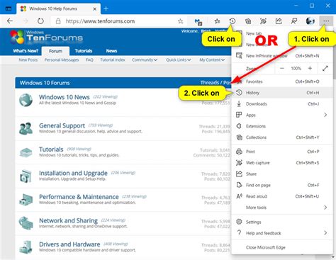 How To Pin Or Unpin History Pane In Microsoft Edge Chromium Tutorials