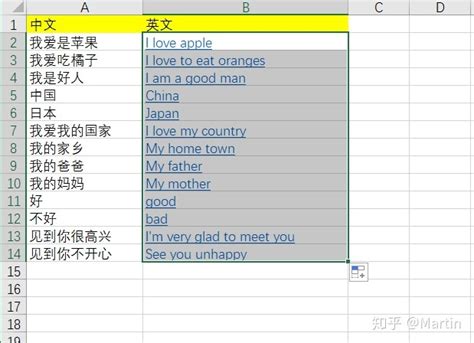 Excel如何进行批量中文翻译英文？ 知乎