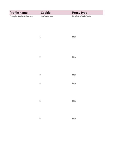 Import Template Pdf