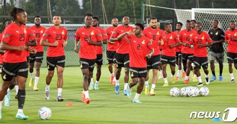 한국전 대비하는 가나 축구대표팀