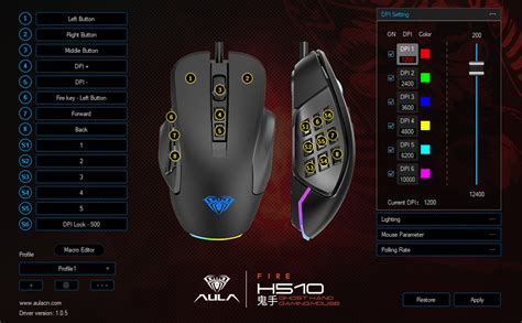 Amazon.in: Buy Aula H510 High Precision MOBA/MMO/FPS Wired Gaming Mouse ...