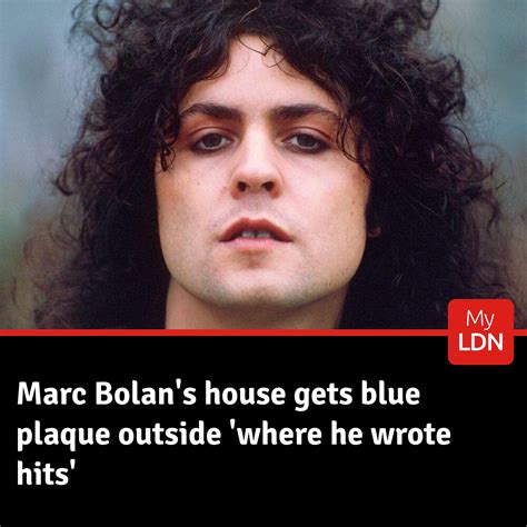 Mylondon A Blue Plaque Has Been Unveiled Outside The Home Of Glam Rock Star Marc Bolan The