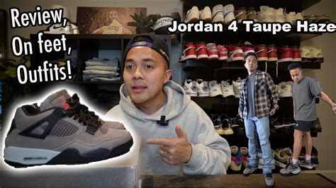 Jordan 4 Taupe Haze Review On Feet Outfits Youtube