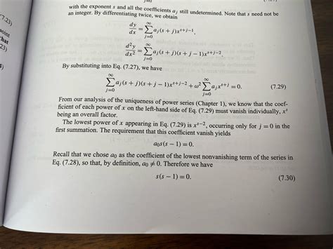 How Is That The Uniqueness Theorem For A Power Series Requires That The