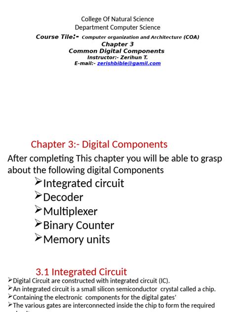Chapter 3 Computer Architecture And Orgn Pdf Random Access Memory