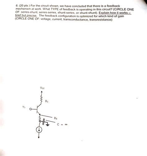 Solved Pts For The Circuit Shown We Have Concluded Chegg