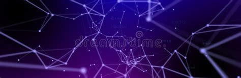 technology digital abstract background 3d network particles and plexus