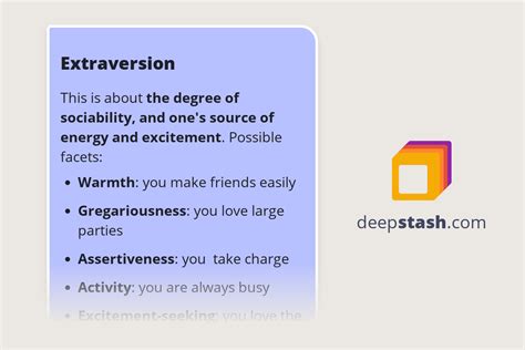 Extraversion Deepstash