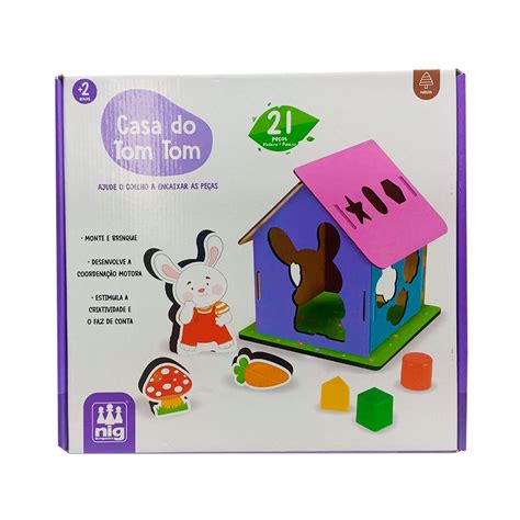 Casa Do Tom Tom Com 21 Peças Nig