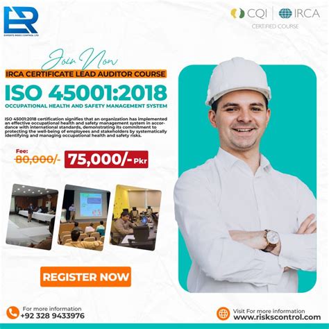 Iso45001 Workplacesafety Certificationcourse Safetyfirst
