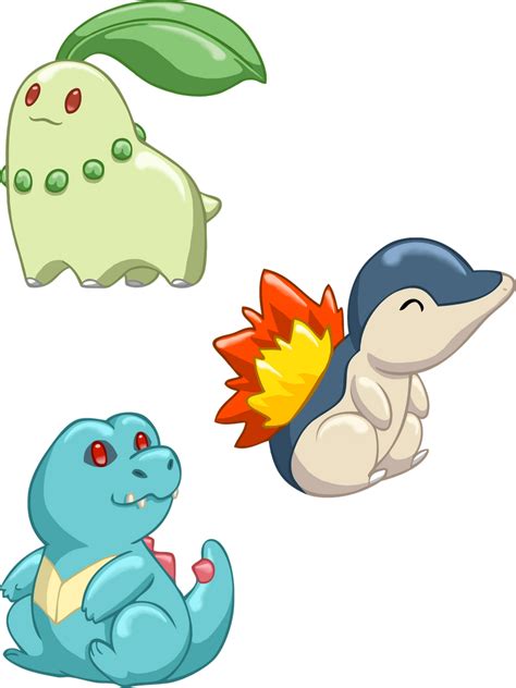 Pokemon Starters Gen 2 By Tipsykipsy On Deviantart