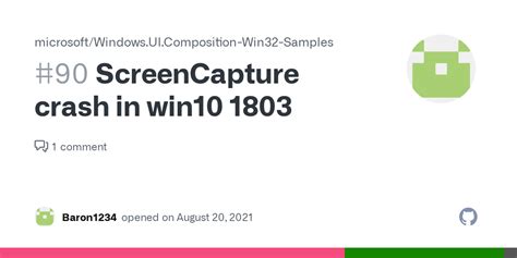 ScreenCapture Crash In Win Issue Microsoft Windows UI Composition Win Samples