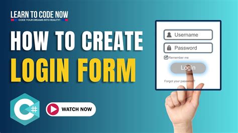 How To Create Login Form In C C Windows Form Login Design Youtube