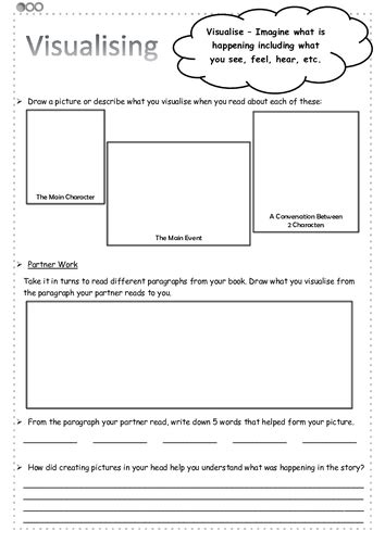 Visualising Reading Comprehension Differentiated Worksheets Ks1