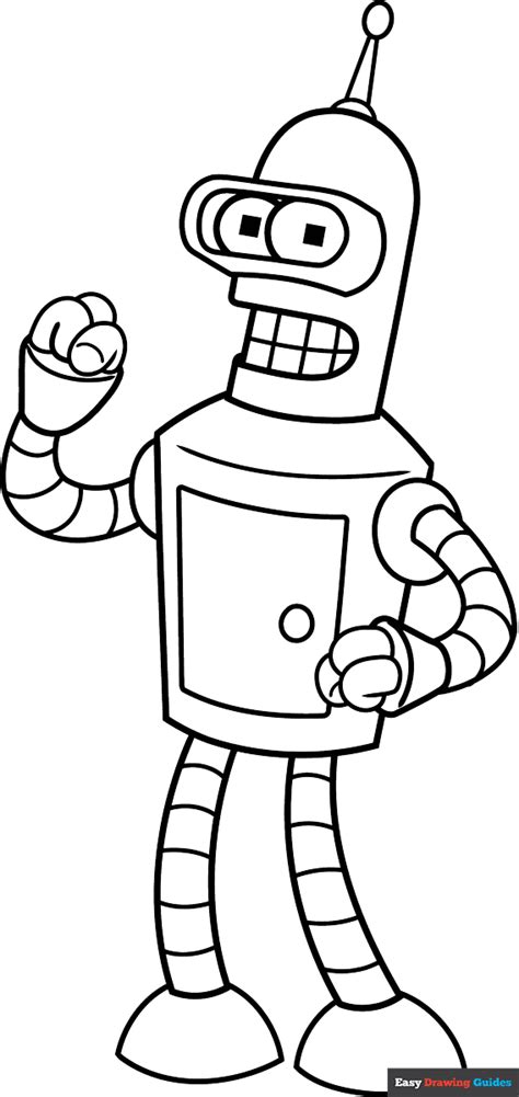 Bender Futurama Coloring Pages
