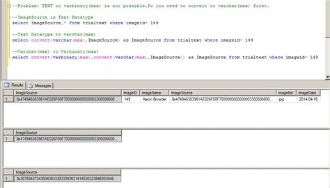 Varbinarymax Import Varbinarymax Column Data From Remote Sql Server