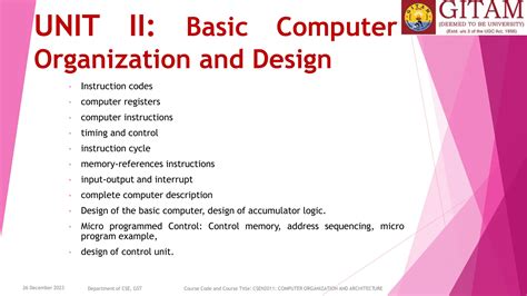 Computer Org Architecture Module2 Pptpdf