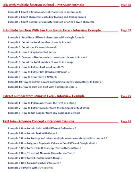 text functions library with 150 examples