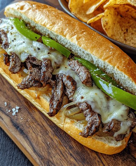 Ultimate Cheesy Cheesesteak Sandwich Recipe